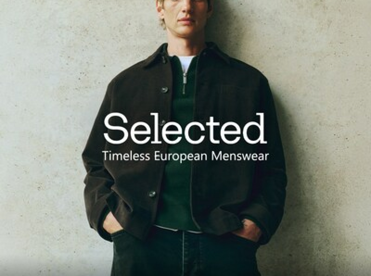 Menswear brand Selected refurbishes brand identity in India with a new logo